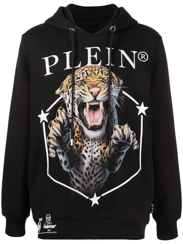Philipp Plein Printed Long-sleeved Hoodie