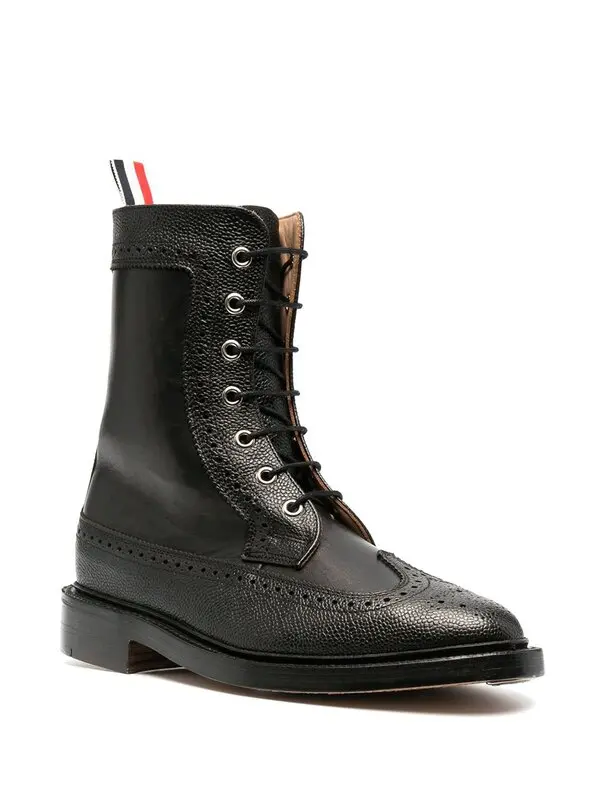 Thom Browne Brogue-detail Combat Boots