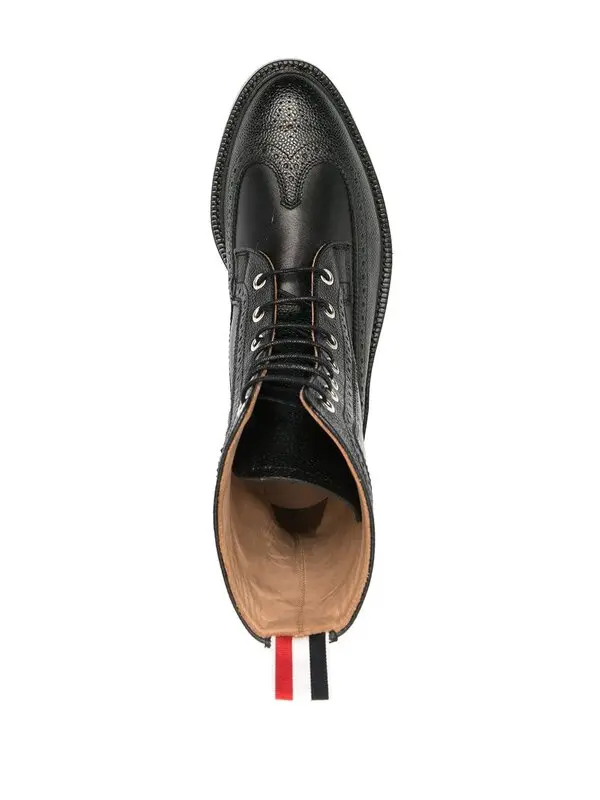 Thom Browne Brogue-detail Combat Boots
