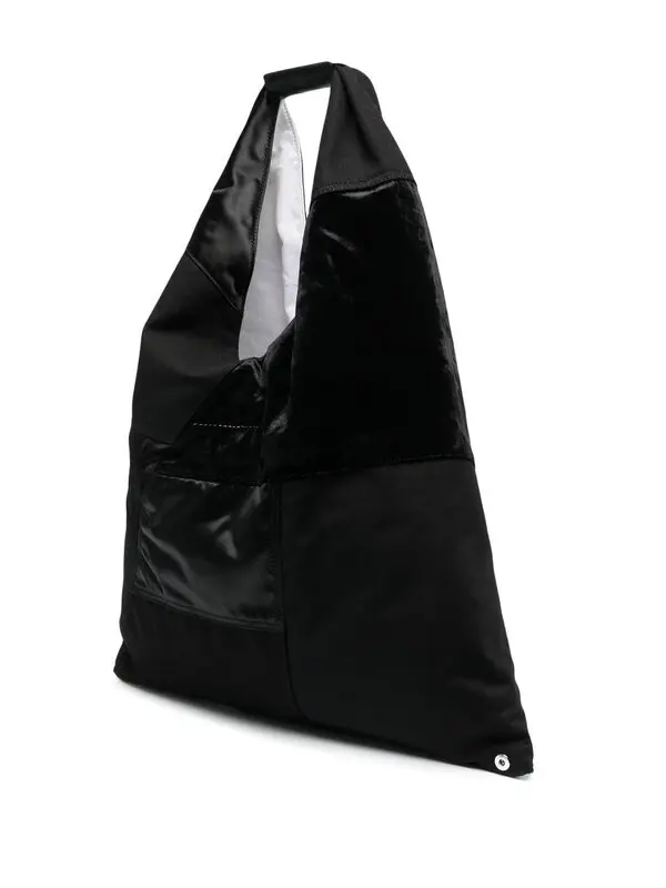 バッグ MM6 Japanese bag black patchwork MM6 Maison Margiela Japanese Bag in Black Curated at Jake