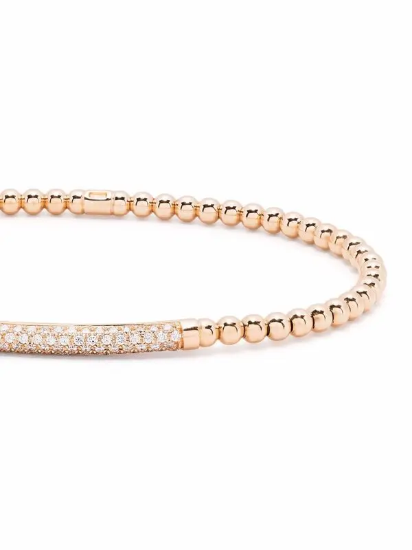 PRAGNELL 18kt Rose Gold Diamond Bracelet - Pink
