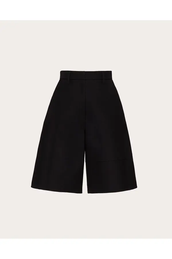 Valentino Garavani Vgold Double Splittable Gabardine Bermuda Shorts