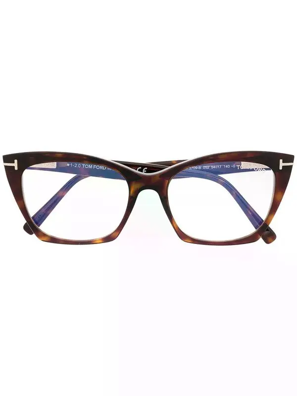 TOM FORD Cat-eye Frame Glasses - Brown
