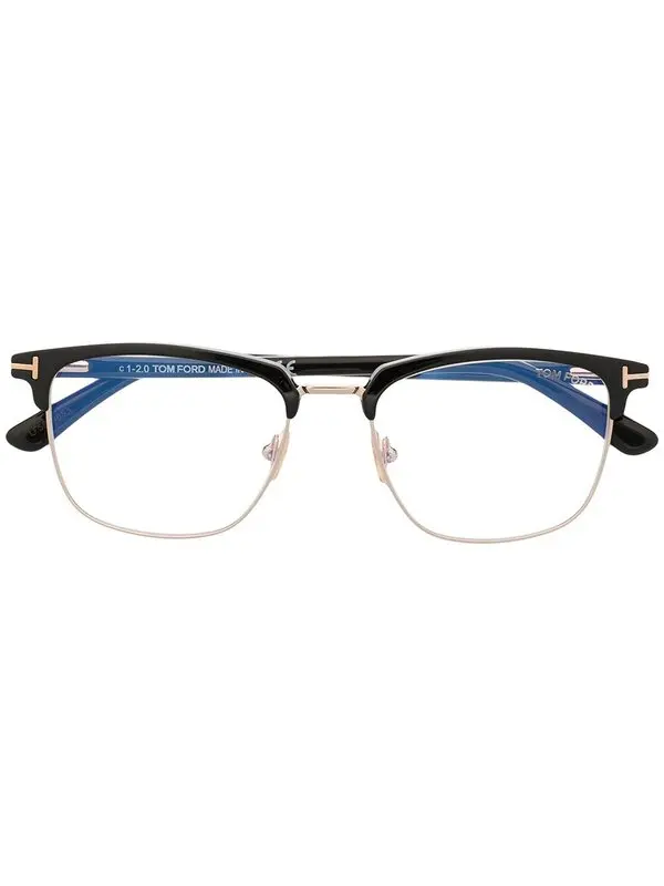 TOM FORD Square Frame Eyeglasses - Black