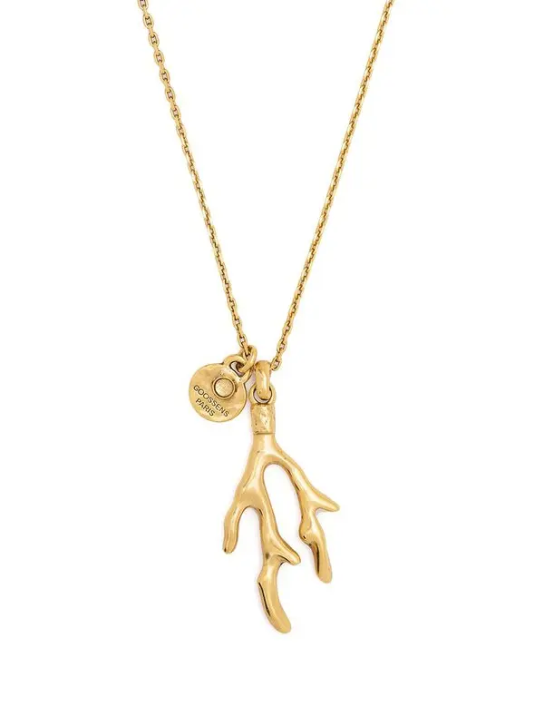 GOOSSENS Talisman Coral Pendant Necklace - Gold