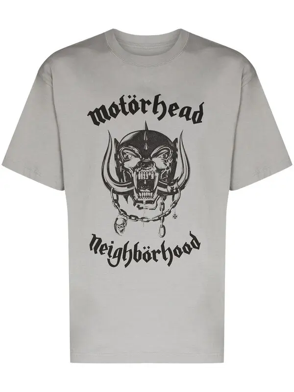 NEIGHBORHOOD X Motörhead Slogan-print T-shirt - Grey