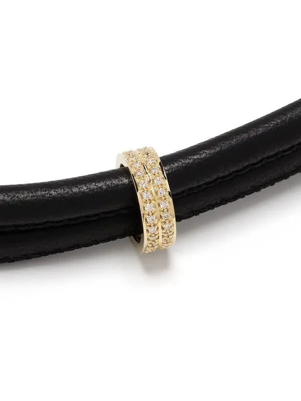 Mizuki 14kt Yellow Diamond Wrap Bracelet