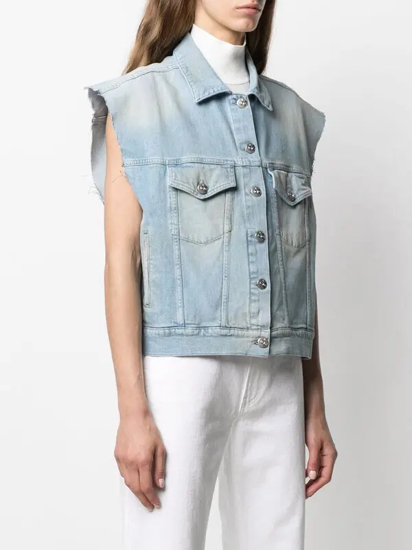 3x1 Sleeveless Denim Jacket