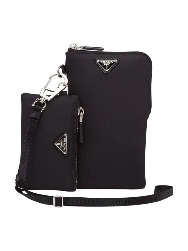Prada Re-nylon Lanyard Pouches - Black