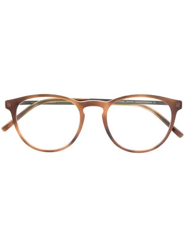 Mykita Nukka Round Frame Glasses - Brown