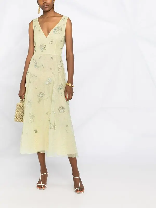 Emilio Pucci Capri Print A-line Midi Dress
