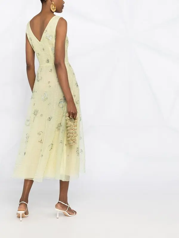 Emilio Pucci Capri Print A-line Midi Dress