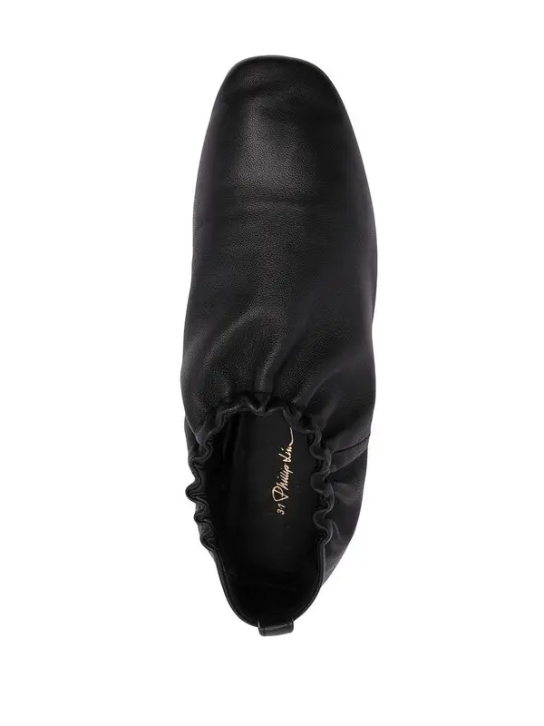 3.1 Phillip Lim Ruched-details Leather Slippers