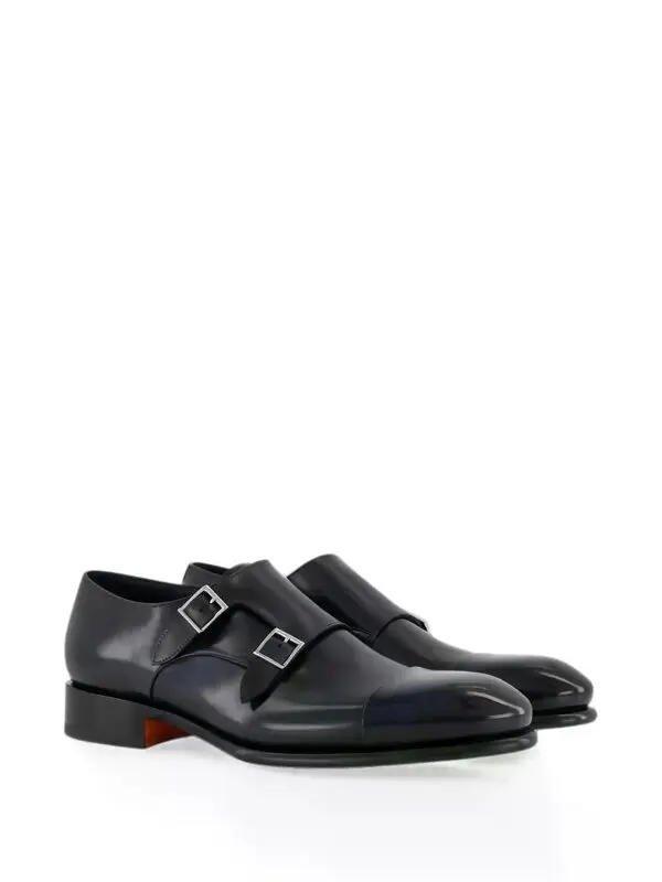 Santoni Double-buckle Monk Shoes