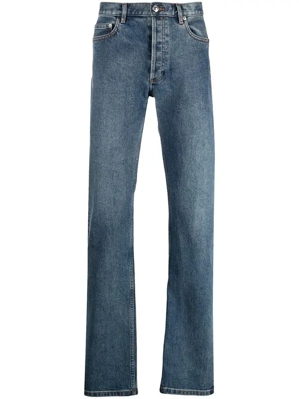 A.p.c. Mid-rise Straight-leg Jeans - Blue