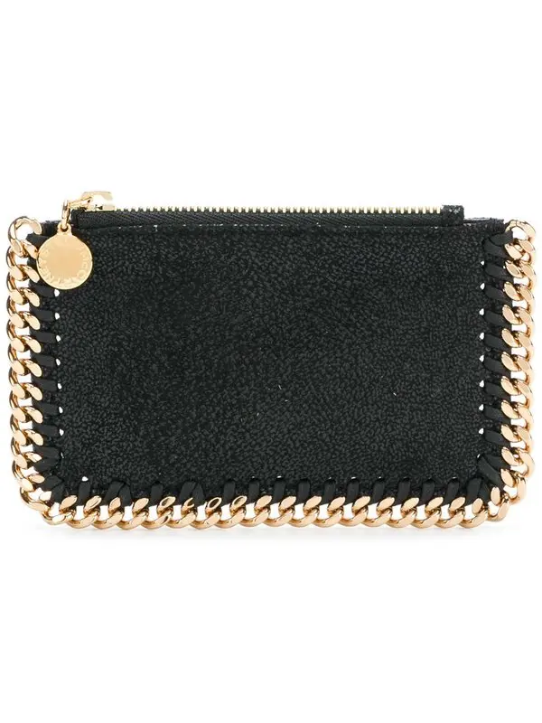 Stella McCartney Falabella Zip Cardholder - Black