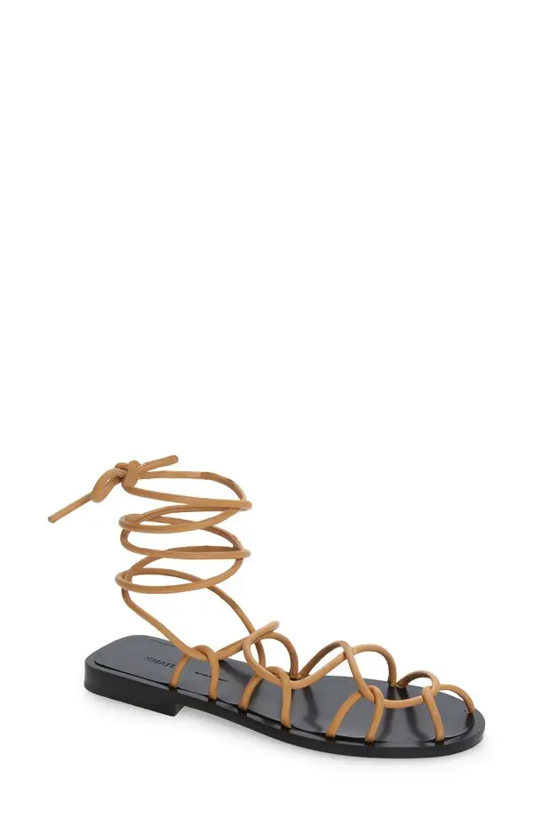 Khaite Lyon Ankle Tie Sandal