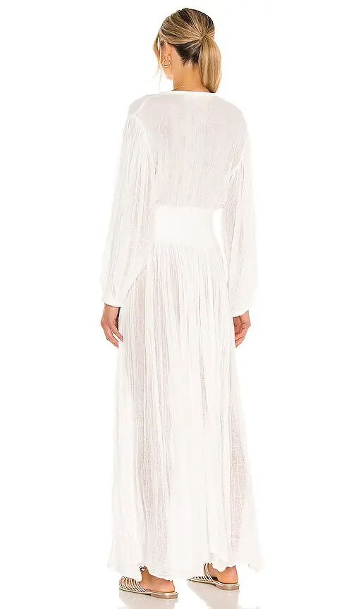 Jen'S Pirate Booty Lapis Maxi Dress - White | Editorialist