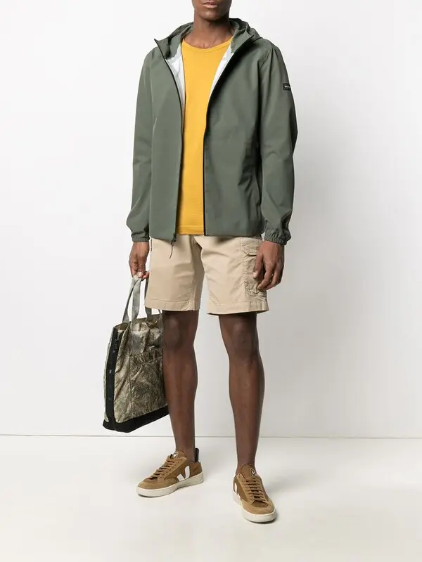 Woolrich Logo-patch Zip-up Hooded Jacket