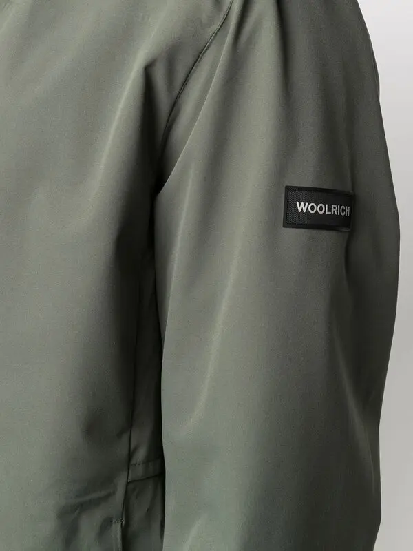 Woolrich Logo-patch Zip-up Hooded Jacket