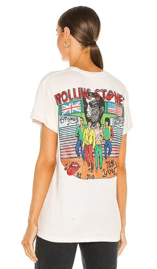 MadeWorn The Rolling Stones 1981 Tour Tee - Off White