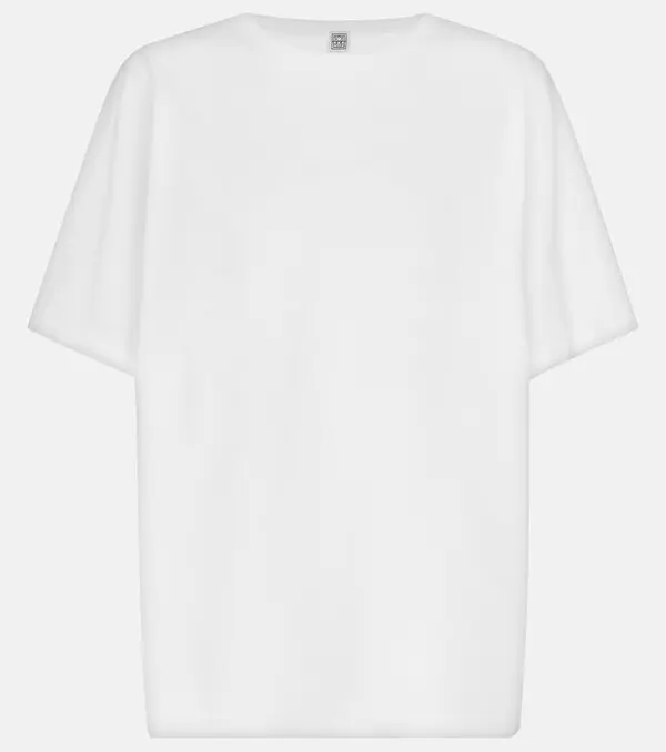TOTEME Oversized Cotton Jersey T-shirt - White