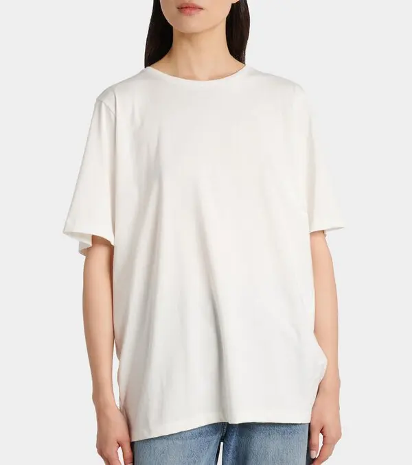 TOTEME Oversized Cotton Jersey T-shirt - White