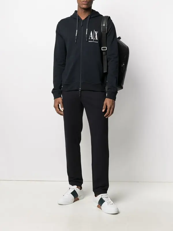 Armani Exchange Logo-print Track Pants - Blue