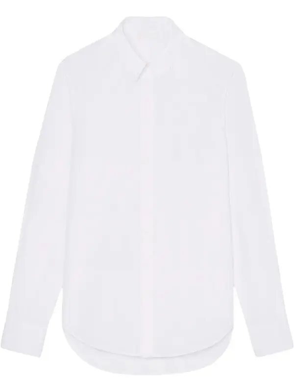 Wardrobe.NYC Long-sleeve Cotton Shirt - White