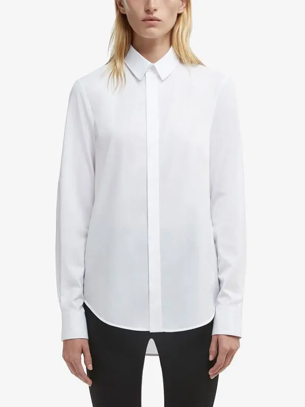 Wardrobe.NYC Long-sleeve Cotton Shirt - White