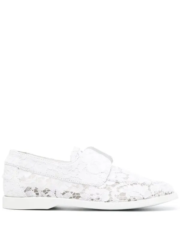 LE SILLA Claire Floral Lace Loafers
