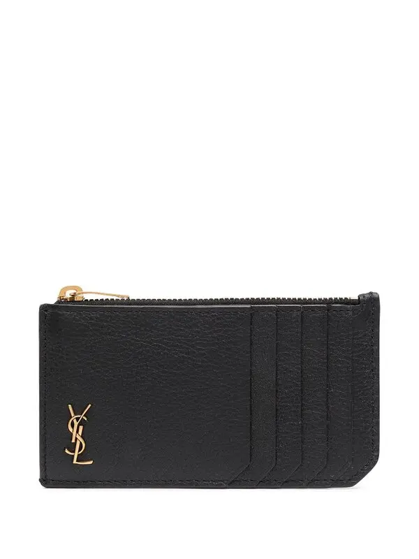 Saint Laurent Logo-plaque Zip-fastening Cardholder