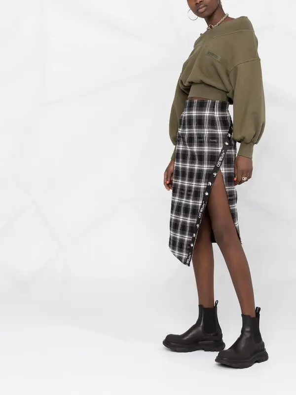 Palm Angels Off-shoulder Sweatshirt With Puff Sleeves