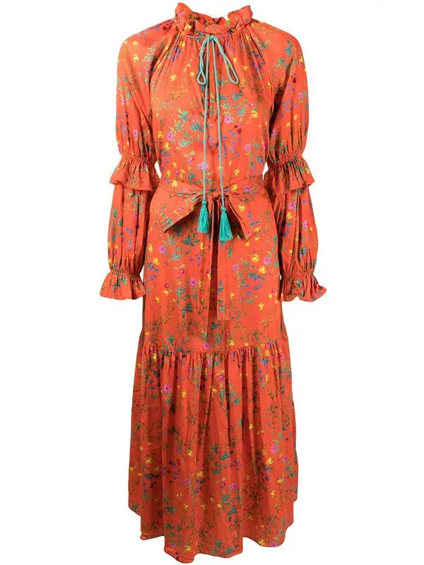 elastic maxi dress Baltic Born Womens Maya Maxi Dress | Garden Multi