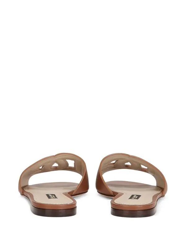 Dolce & Gabbana Dg Millennials Leather Slides