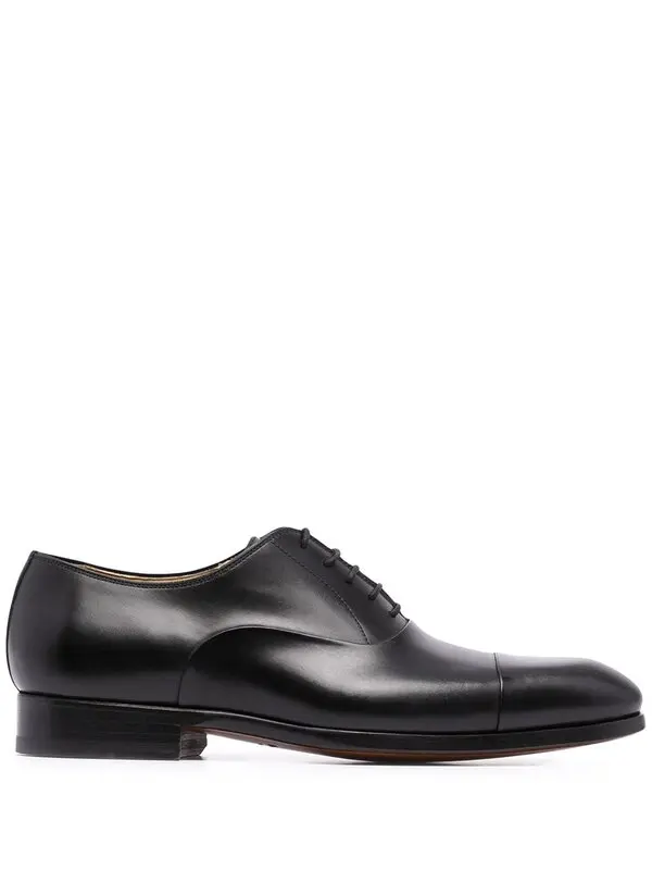 Magnanni Leather Oxford Shoes - Black