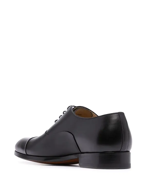 Magnanni Leather Oxford Shoes - Black