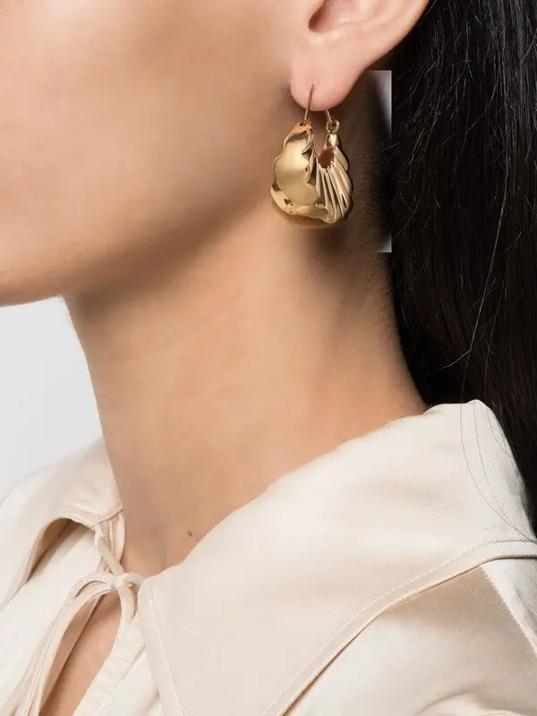 PATOU Hammered Effect Earrings