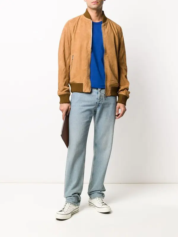 Officine Générale Todd Zipped Bomber Jacket