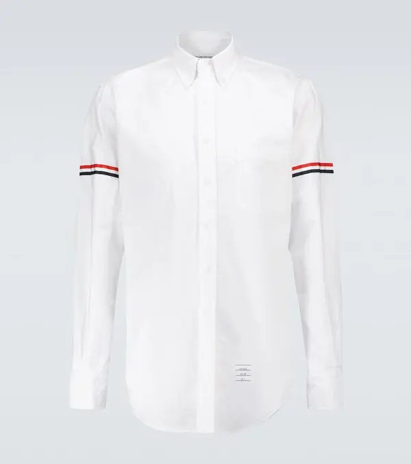 Thom Browne Grosgrain Armband Shirt - White