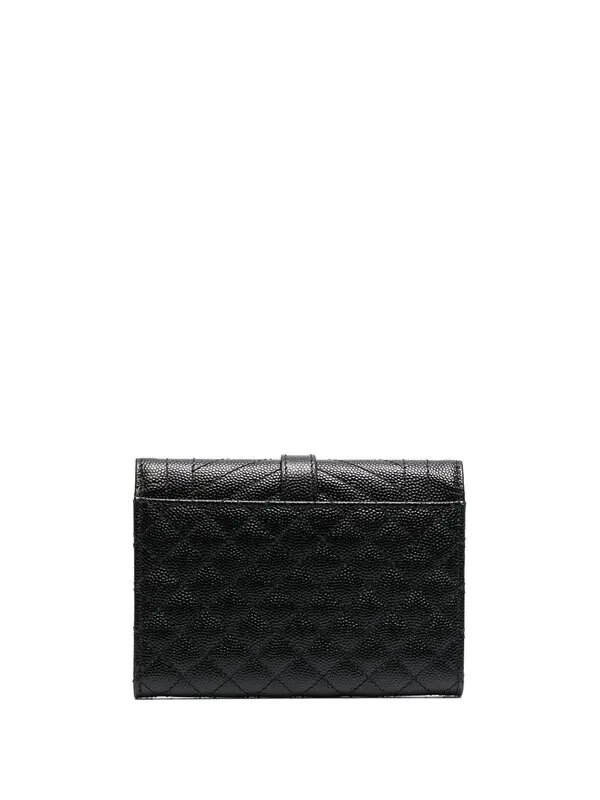 Saint Laurent Pebbled Envelope Cardholder