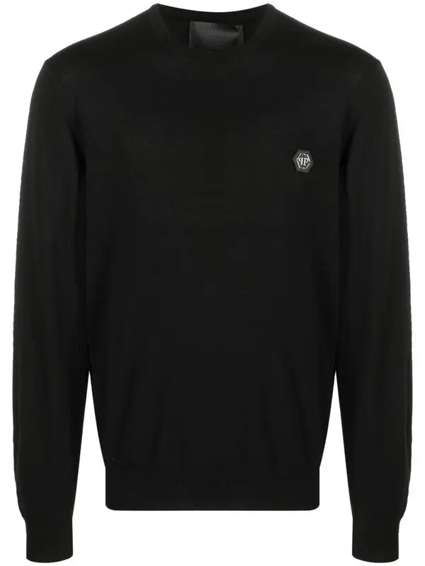 Philipp Plein Logo Plaque Jumper