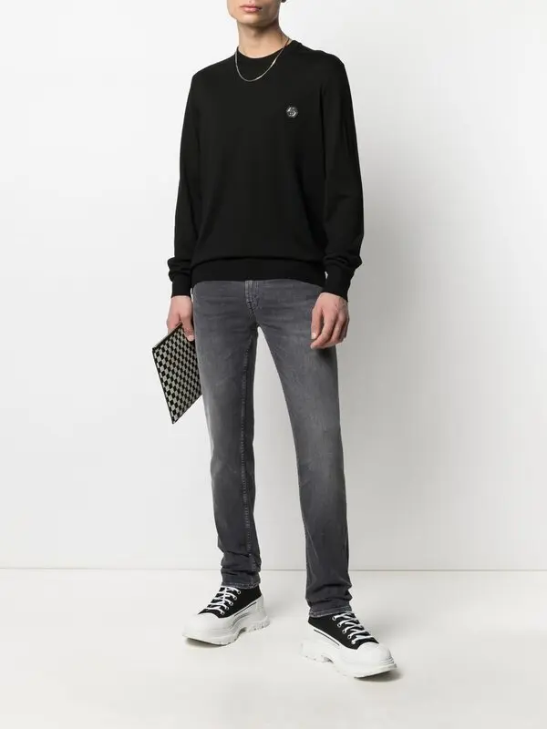 Philipp Plein Logo Plaque Jumper