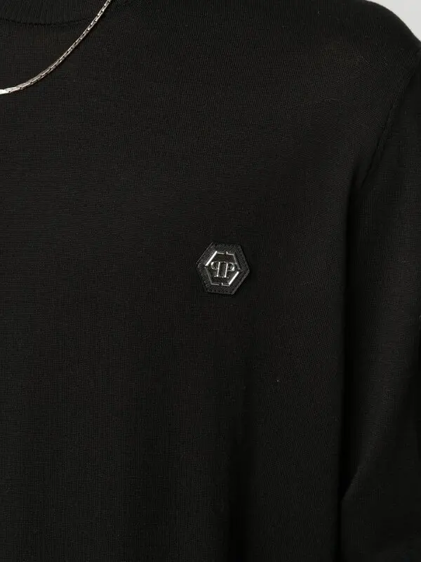 Philipp Plein Logo Plaque Jumper