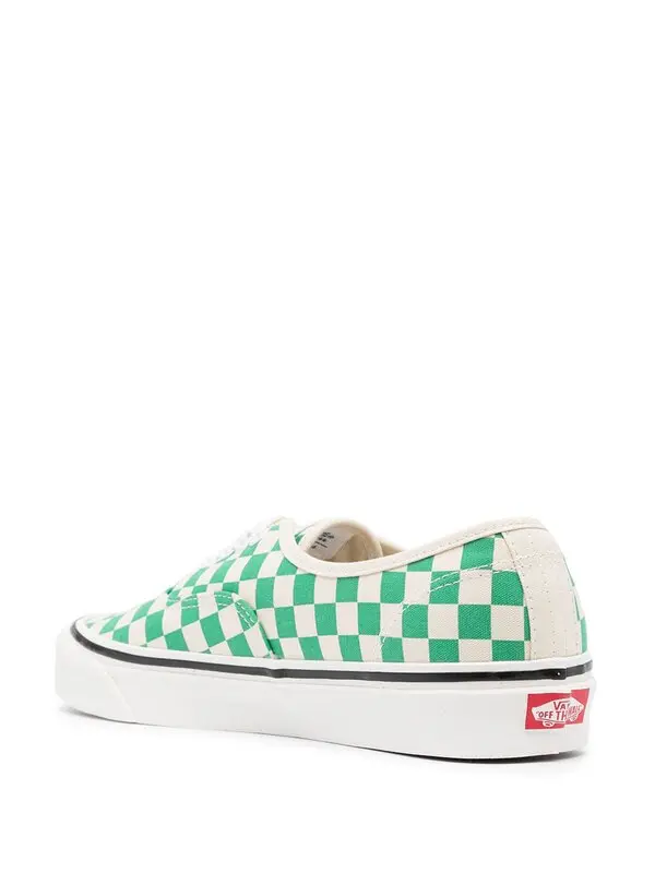 VANS Authentic 44 Dx Checkerboard Print Sneakers - Green