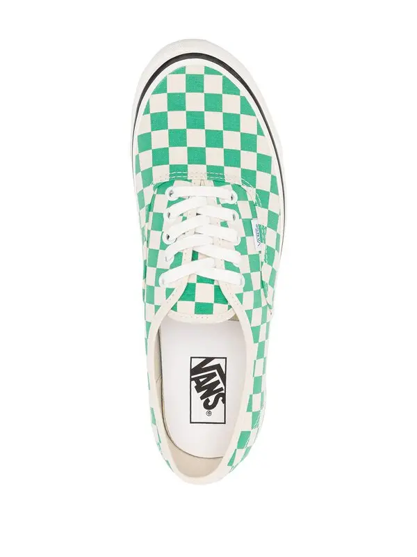 VANS Authentic 44 Dx Checkerboard Print Sneakers - Green