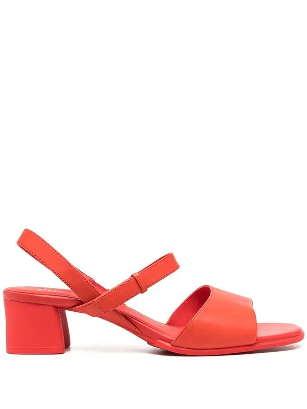 Camper Katie Ankle Strap Sandals - Red