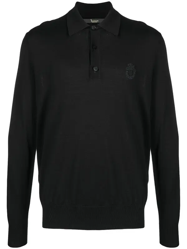 BILLIONAIRE Crest Embroidery Cotton Jumper