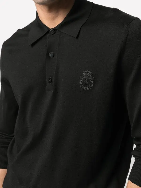 BILLIONAIRE Crest Embroidery Cotton Jumper
