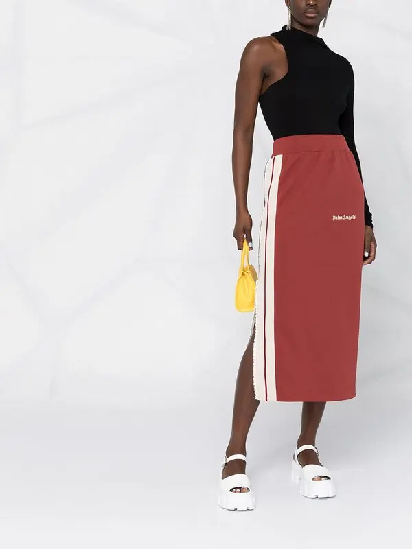 Palm Angels Side-stripe Logo-pint Skirt